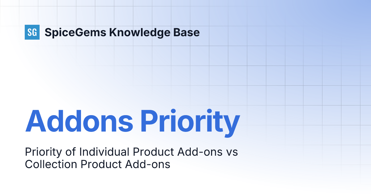 Addons Priority | EPA ‑ Easy Product Addons | SpiceGems Knowledge Base