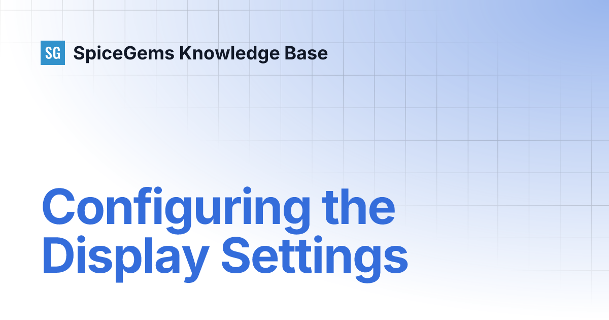 Configuring the Display Settings | GeoIP Country Redirect (Legacy) | SpiceGems Knowledge Base
